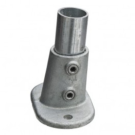 Buiskoppeling Voetplaat Hellend Ø 42,4 mm Zink